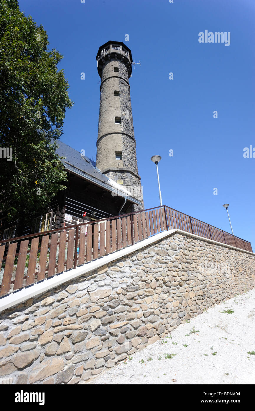 Svatobor observatory Susice Czech Republic Stock Photo - Alamy
