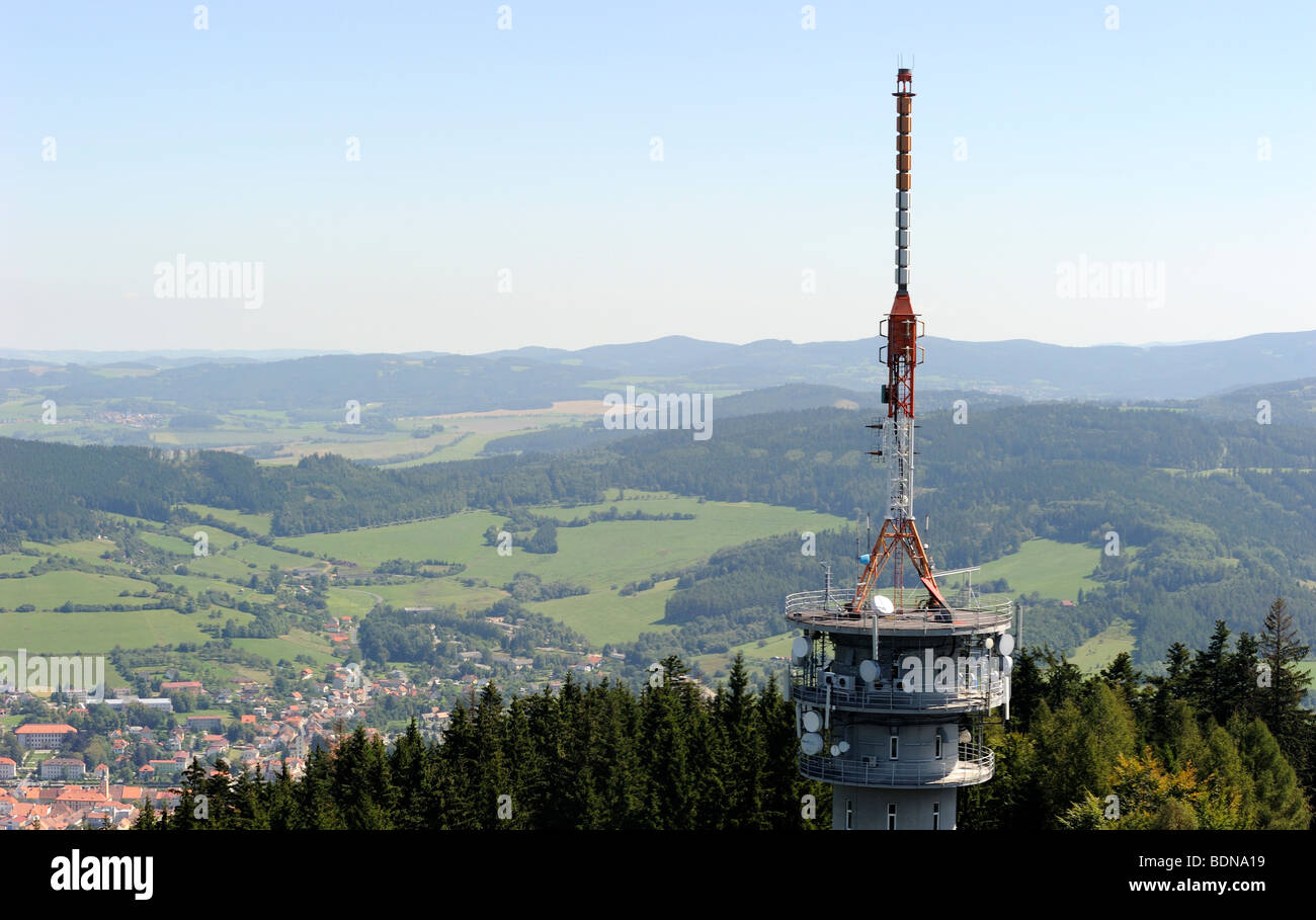 Svatobor observatory Susice Czech Republic Stock Photo - Alamy