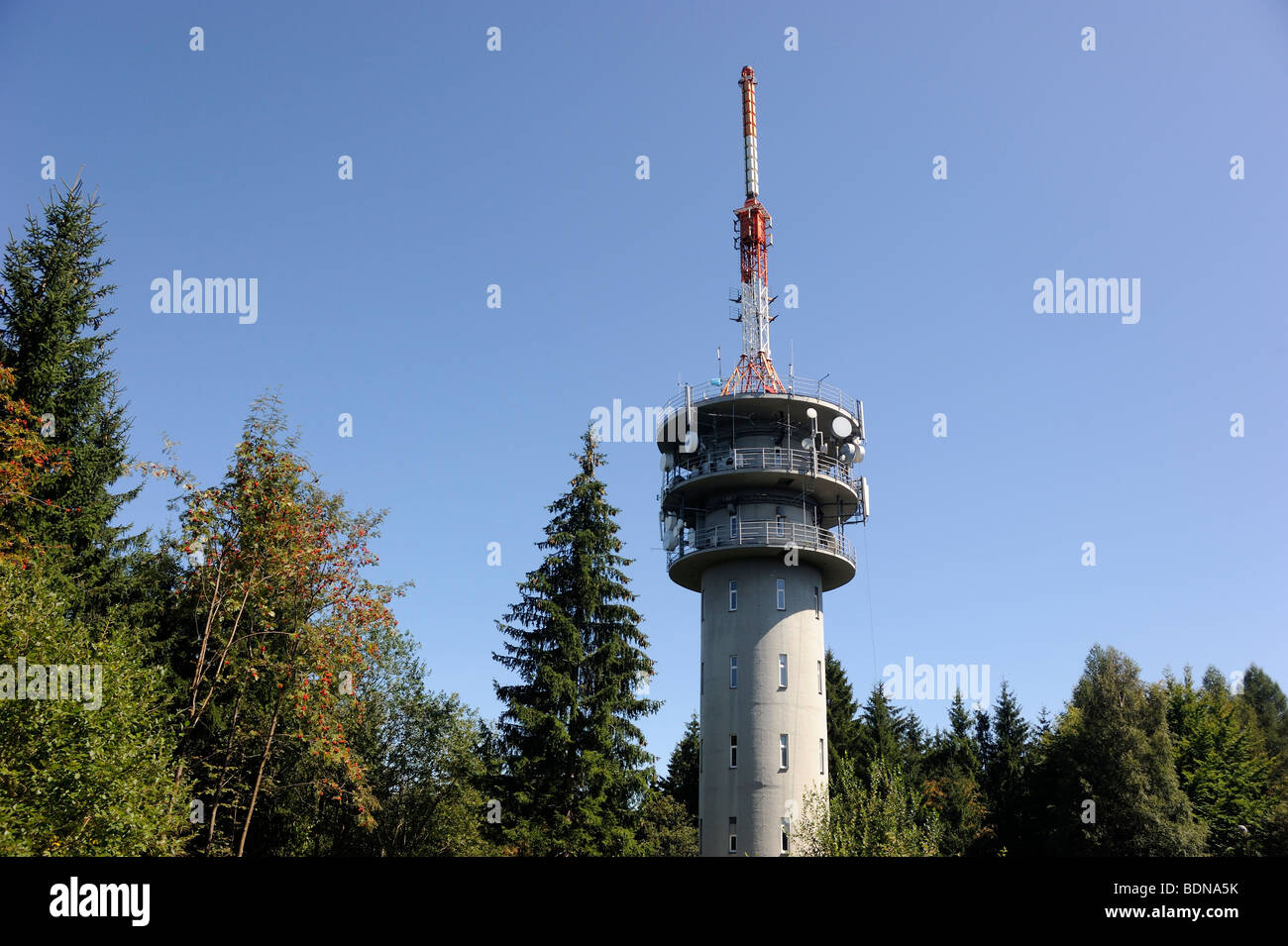 Svatobor observatory Susice Czech Republic Stock Photo - Alamy