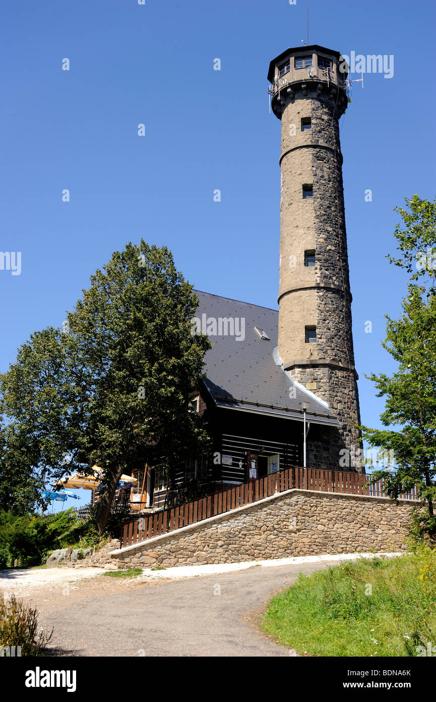 Svatobor observatory Susice Czech Republic Stock Photo - Alamy