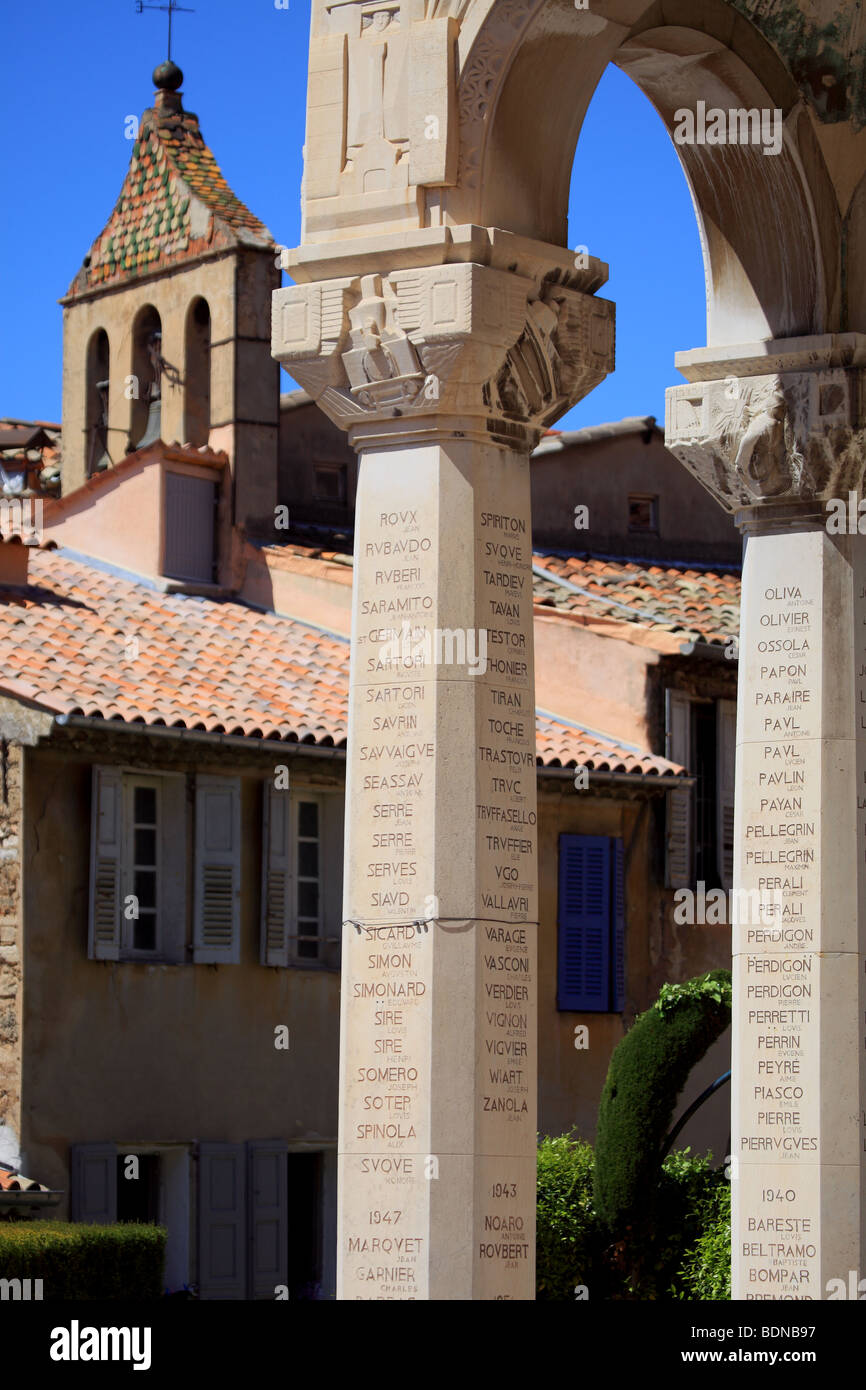 The dead world wars monument of the city of Grasse Stock Photo - Alamy