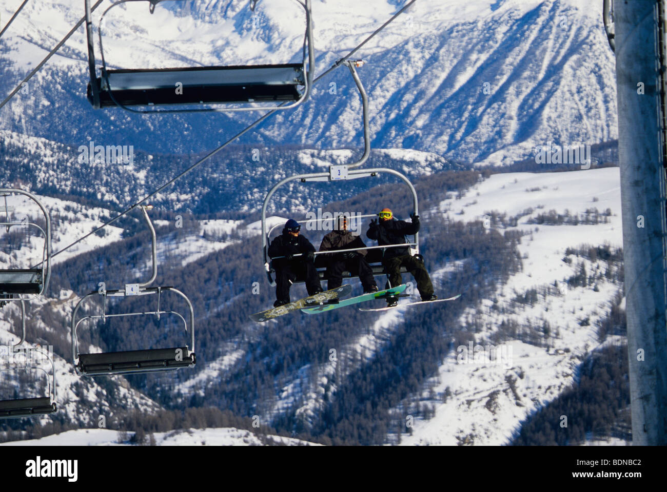 The ski Station of Isola 2000 Stock Photo - Alamy