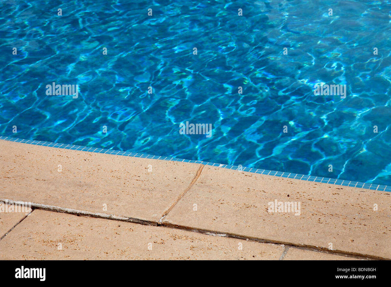 swimming pool blue water detail in summer time Stock Photo - Alamy