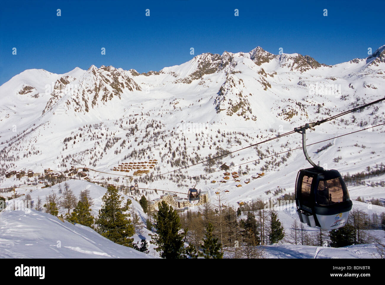 The ski station of Isola 2000 in the southern French Alps Stock Photo ...