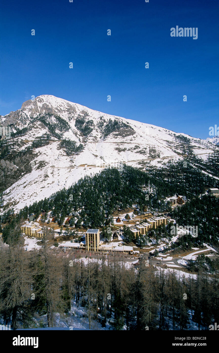 Ski station of La Colmiane in southern French alps Stock Photo - Alamy