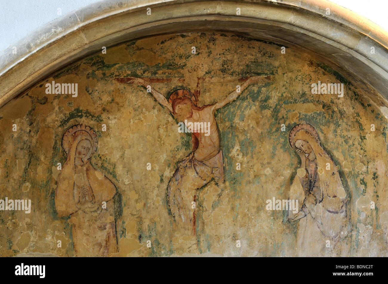Medieval wall mediaeval paintings hi-res stock photography and images - Alamy