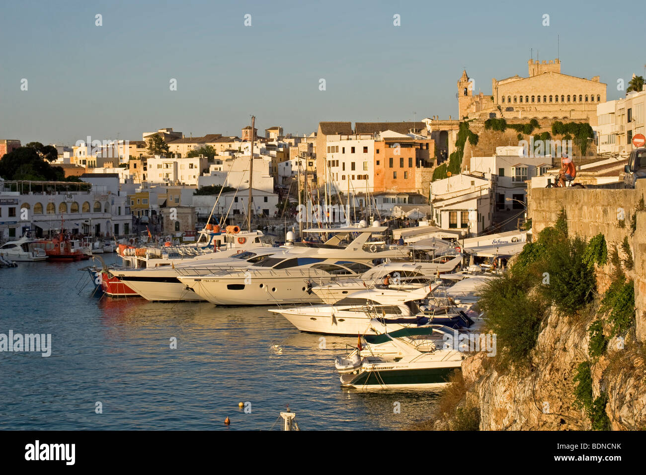 Menorca harbour buildings hi-res stock photography and images - Alamy