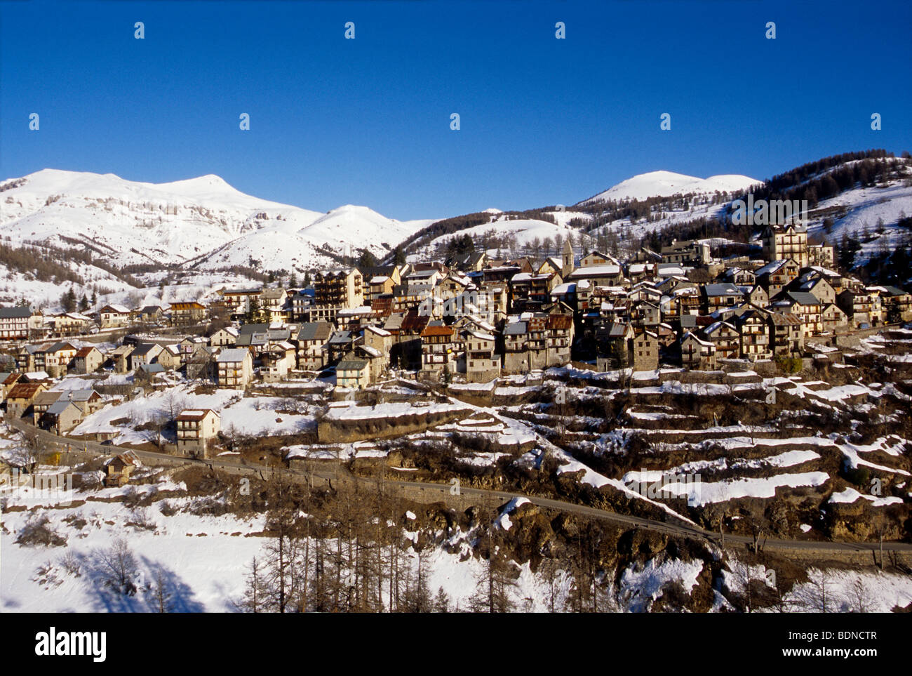 Picturesque village of Beuil in the Mercantour National Park Alpes ...