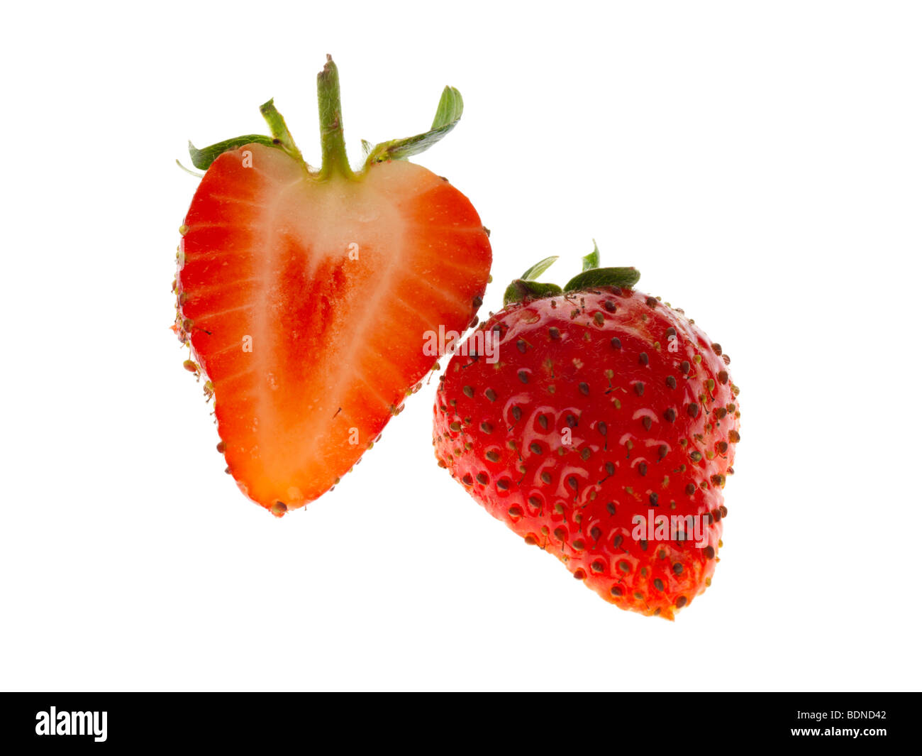 Slices of strawberry Cut Out Stock Images & Pictures - Alamy