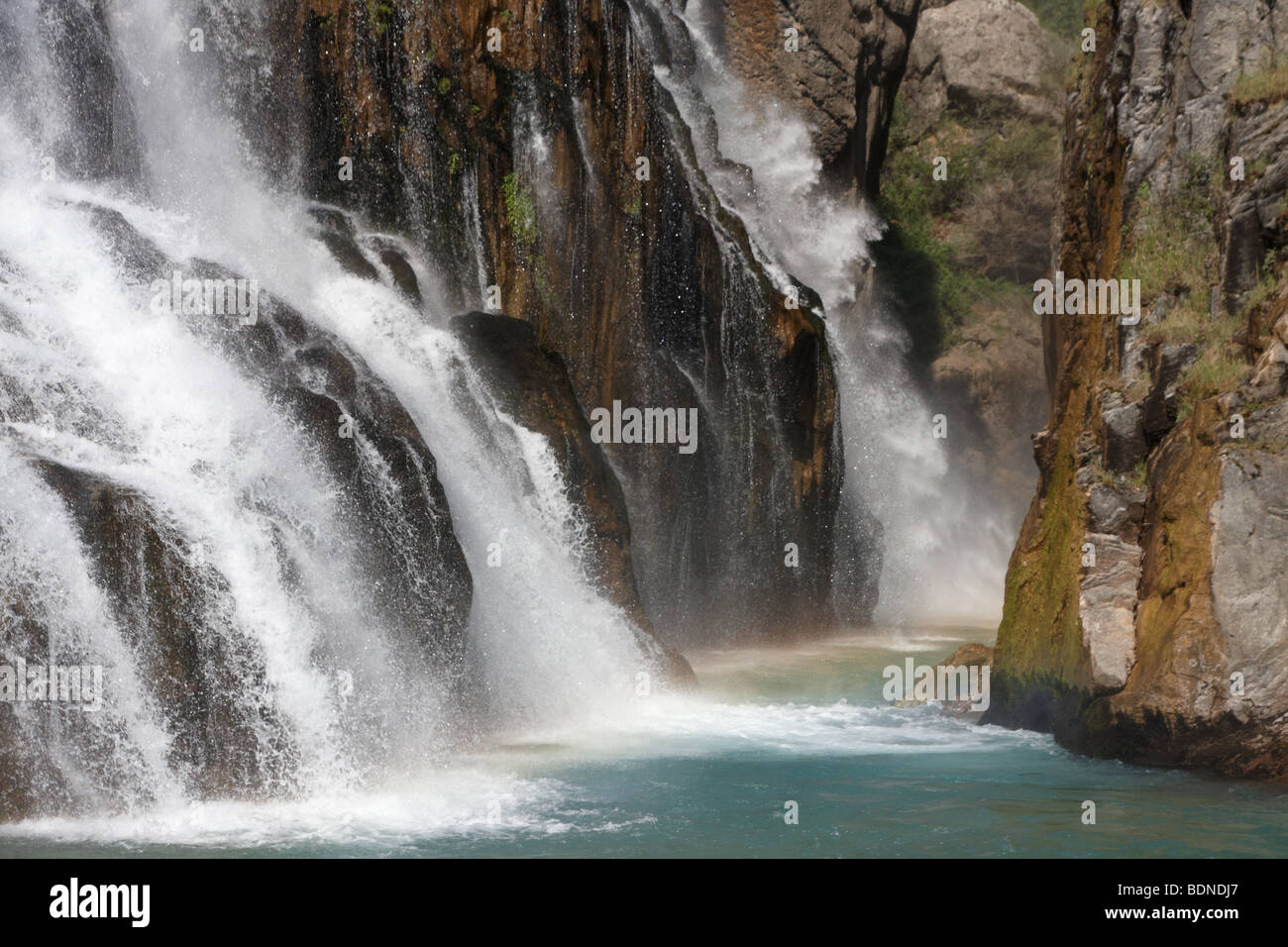 Alara Ucansu Selalesi River waterfalls near Alanya, Turkey Stock Photo ...