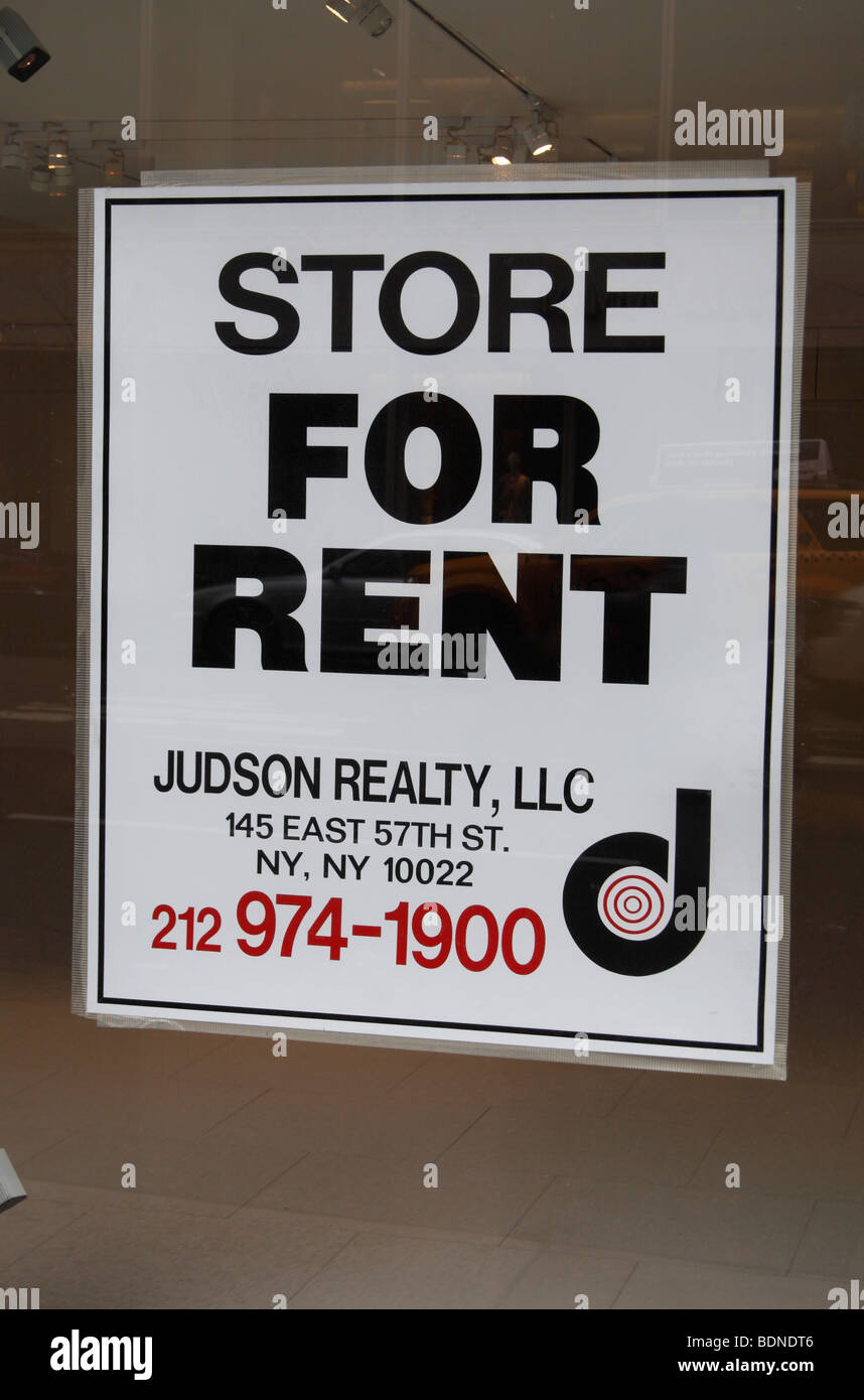 Store for rent sign hi-res stock photography and images - Alamy