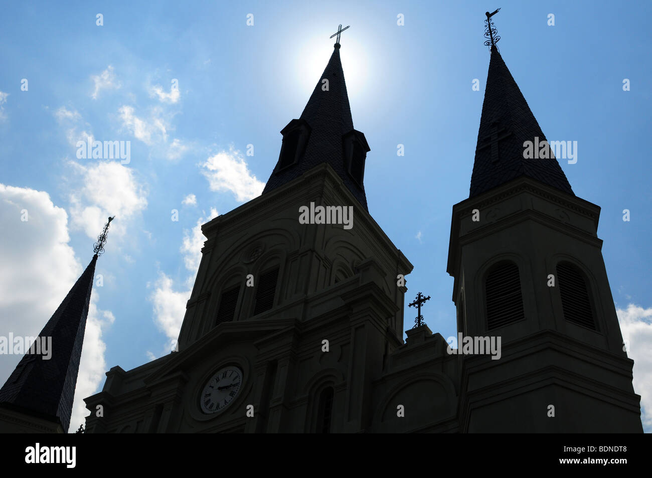 St. Louis Cathedral at Jackson Square in New Orleans Louisiana near the ...