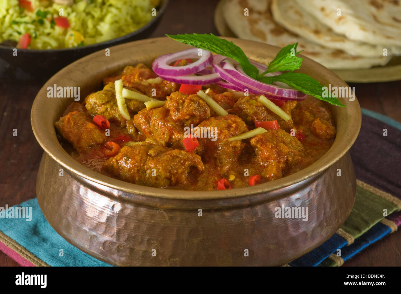 Rogan Josh India Food Stock Photo - Alamy