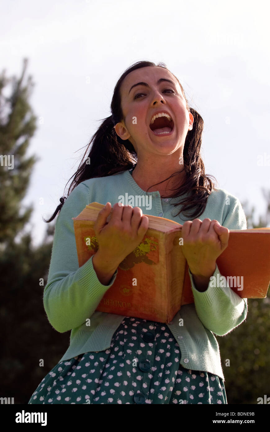 Siobhan Daly as the Storyteller in an outdoor production of Cinderella ...