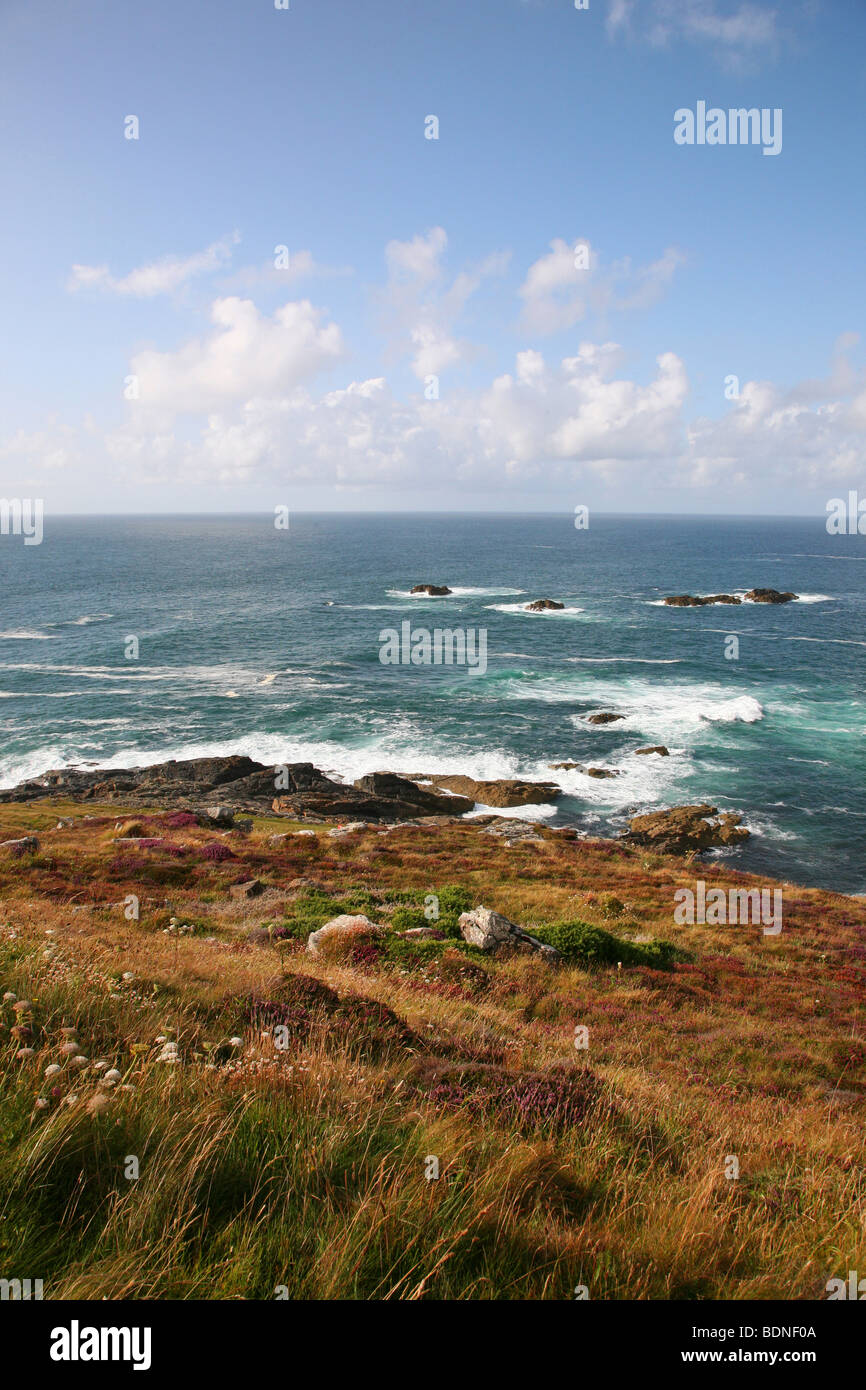 Rocky peninsula on the coast near Pendeen, a village on the north ...