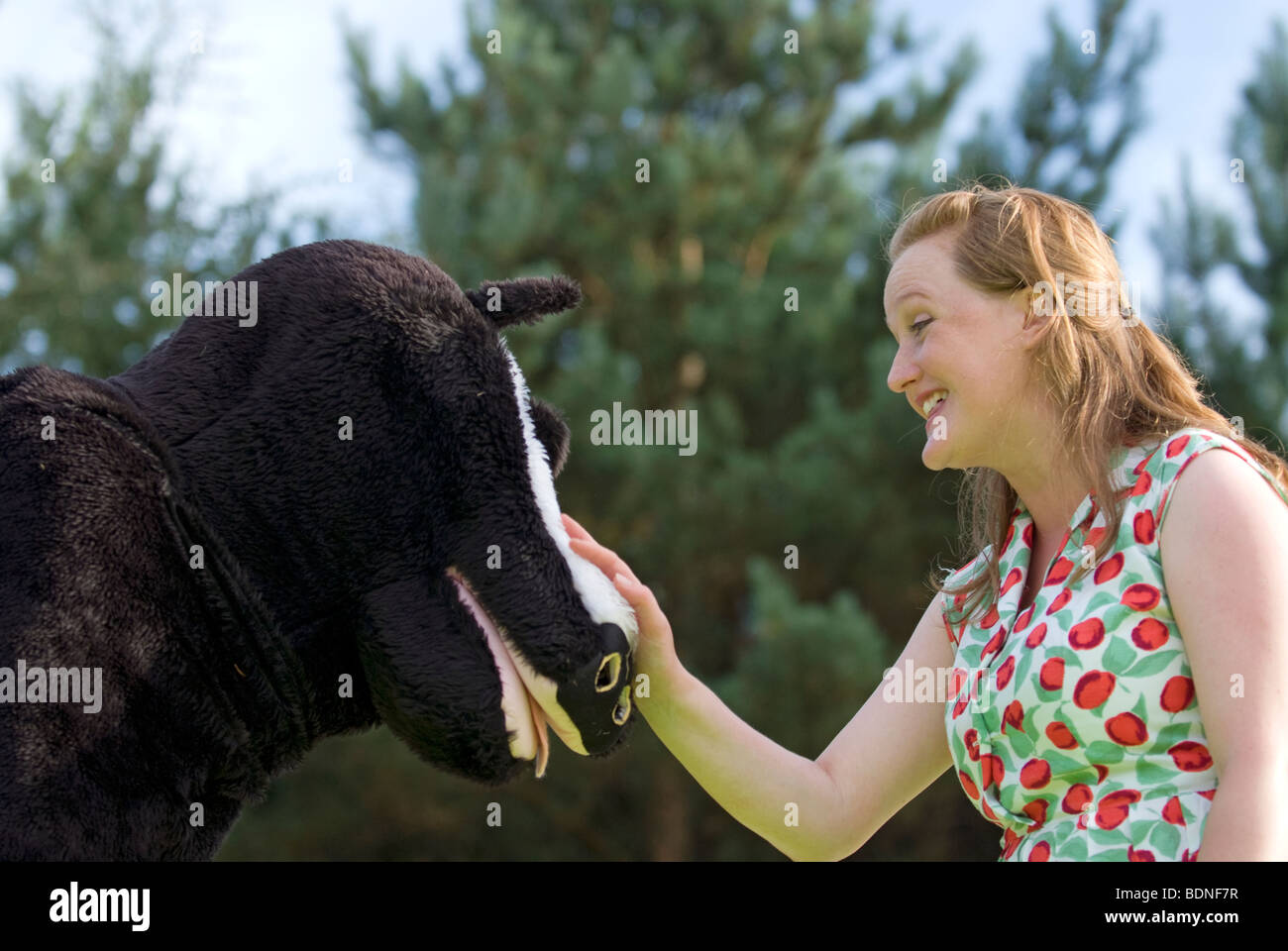 Laura Espin as Cinderella talking with Milky the Cow in the classic ...