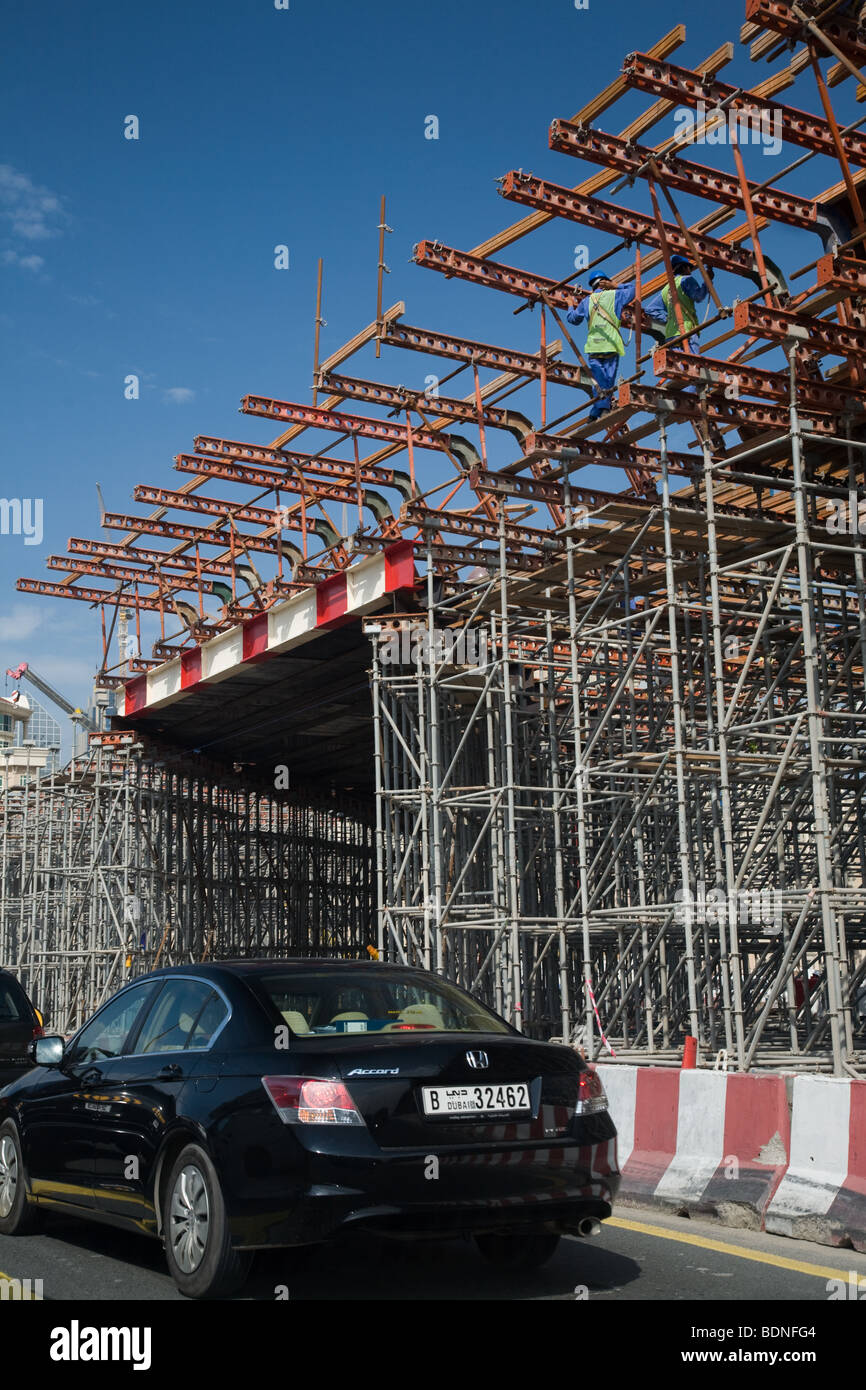 Road motorway construction site rebar latticework Stock Photo - Alamy
