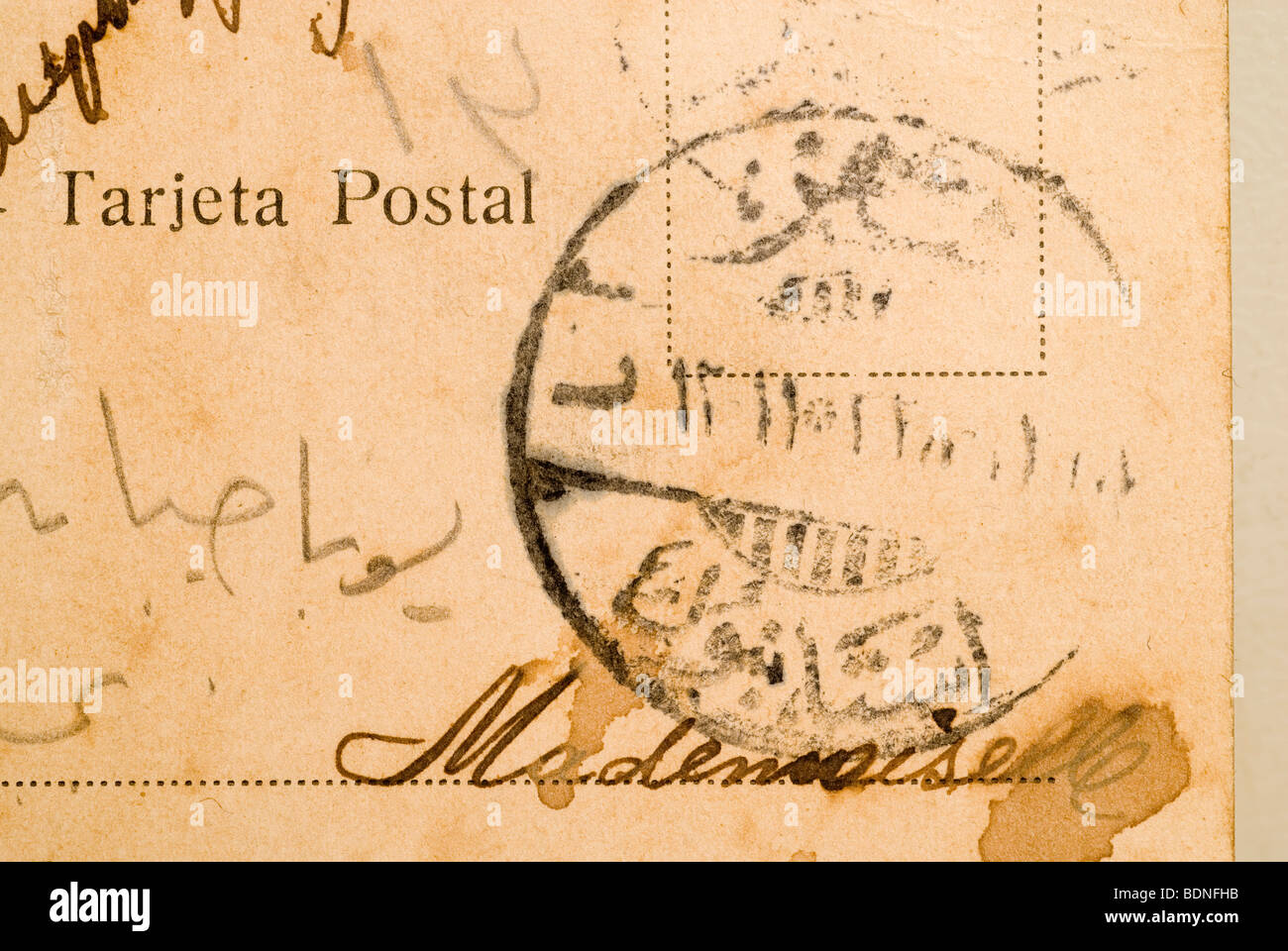 ottoman and Turkish old style postcard stamps Stock Photo - Alamy