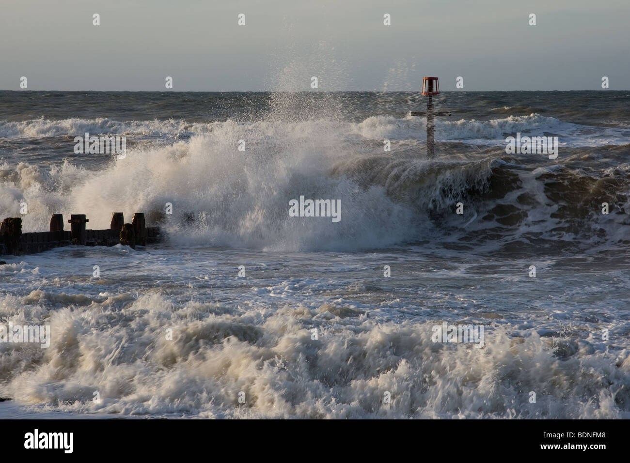 High tides on the North Norfolk coastline Stock Photo - Alamy
