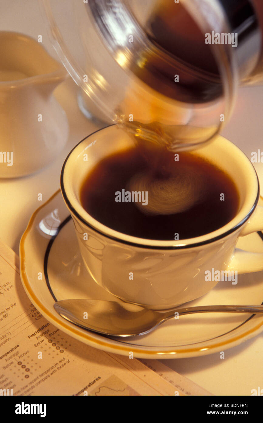 Cup of Coffee in Diner [Series 1 of 3] Stock Photo - Alamy