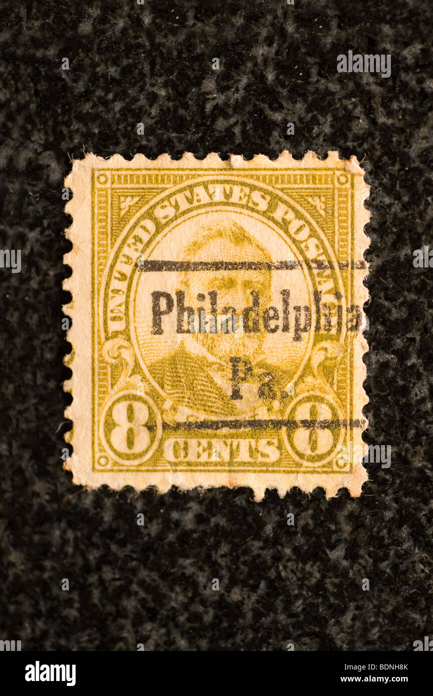 Postage stamp 8 cents Stock Photo - Alamy