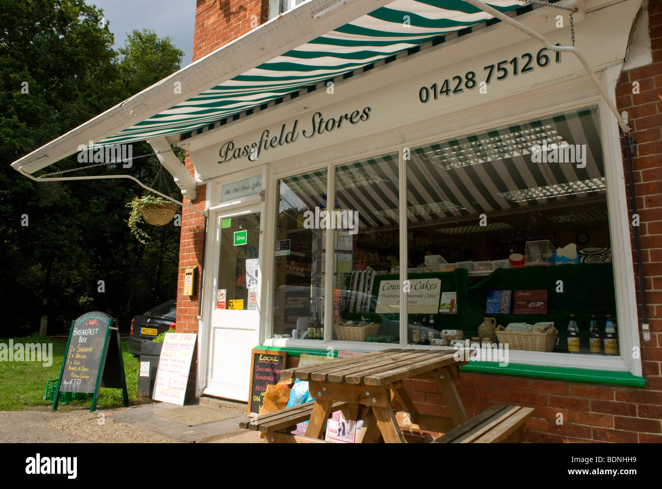 Local shop in the village of Passfield, near Bordon, Hampshire UK Stock ...