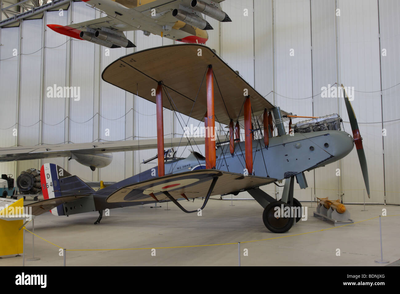 A fine example of the DeHavilland DH9,this example in on permanent ...
