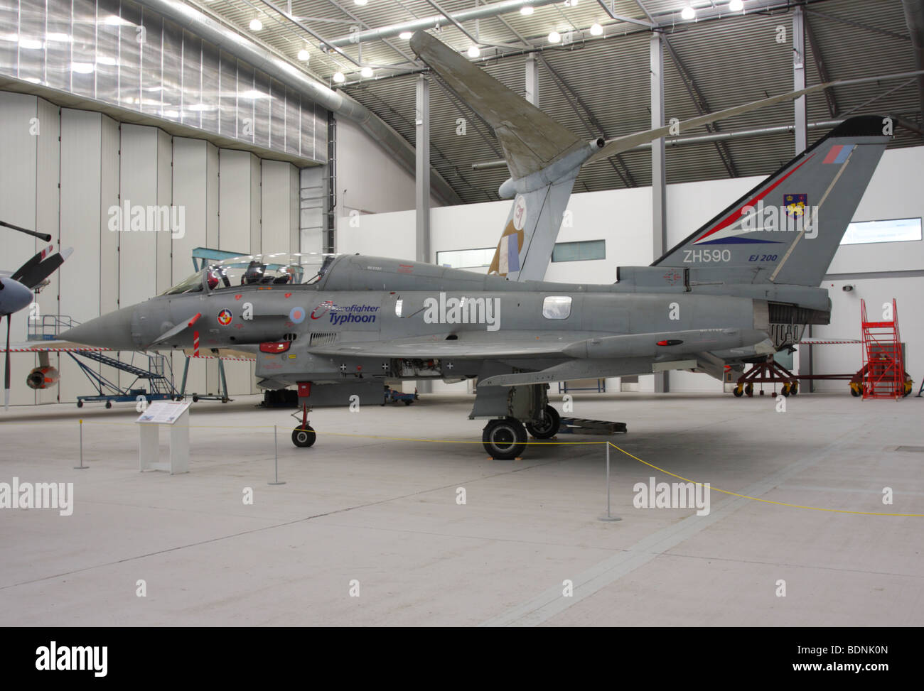 In it`s grey/gray livery is this fine example of the Typhoon ...
