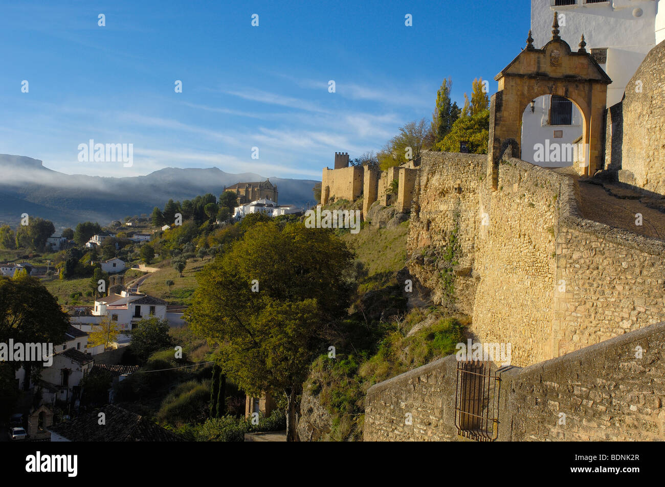 Archway of Philip V, Ronda. M laga province, Andalusia. Spain Stock ...