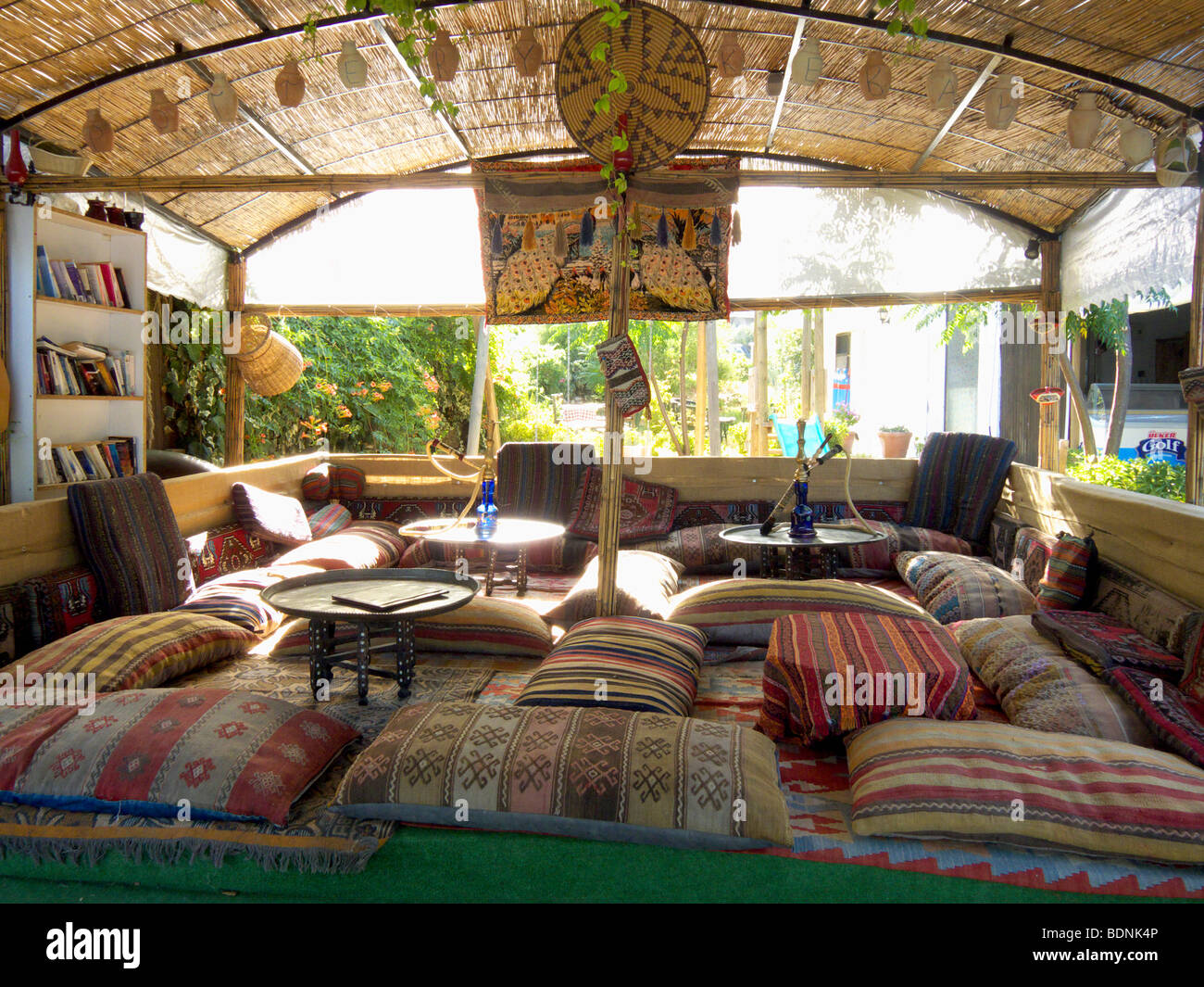 Cafe in Turunc, Turkey Stock Photo - Alamy