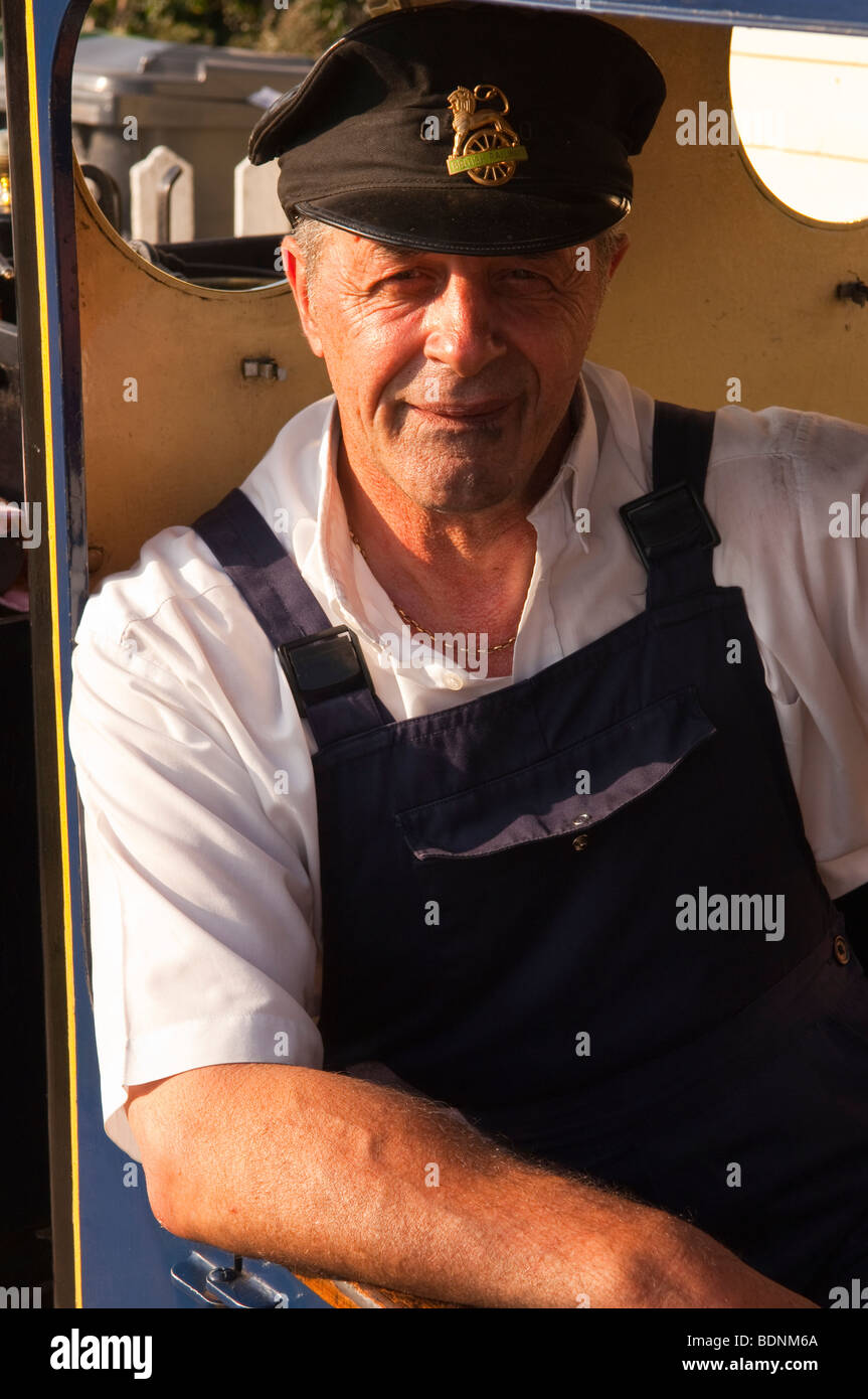 The Driver on the steam train at the Wells and Walsingham light Railway ...