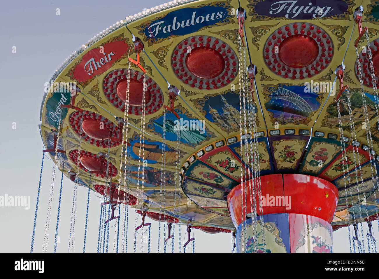 Fairground swings hi-res stock photography and images - Alamy