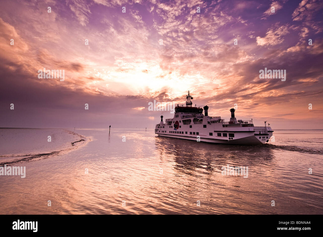Ferry ameland sunset hi-res stock photography and images - Alamy