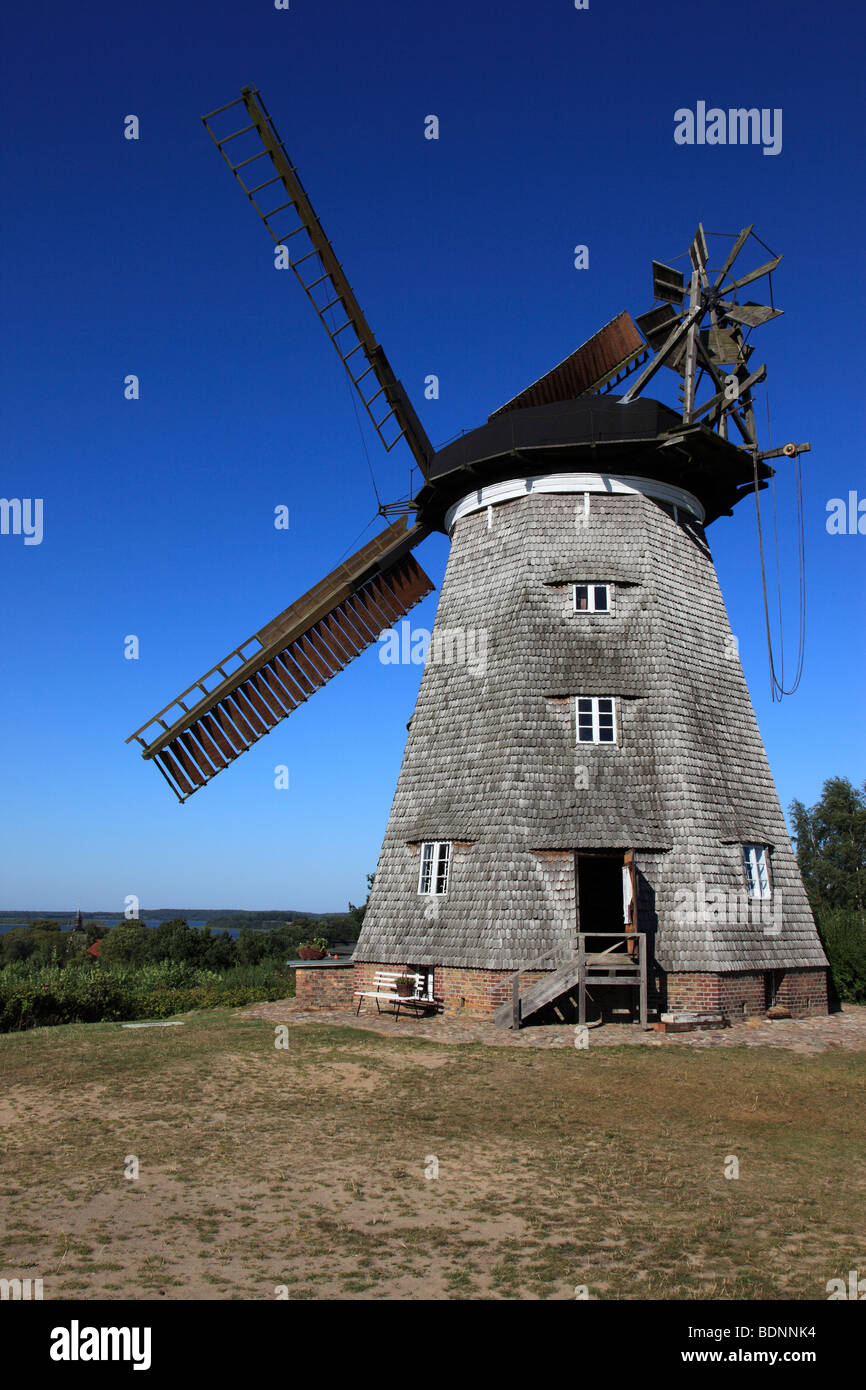 Dutch Windmill at Benz, Usedom island, Western Pomerania, Germany ...