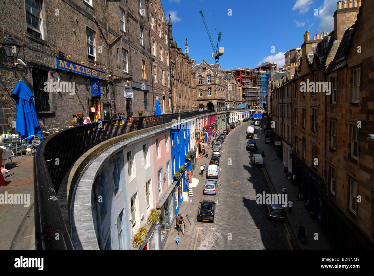 Edinburgh Streets Cars Stock Photos & Edinburgh Streets Cars Stock ...