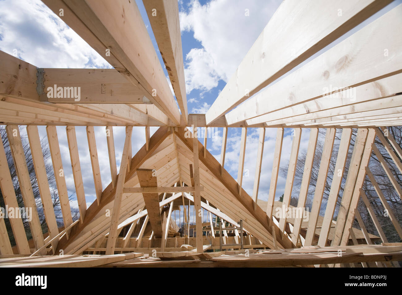 Roof Support Beam Interior Stock Photos & Roof Support Beam Interior ...