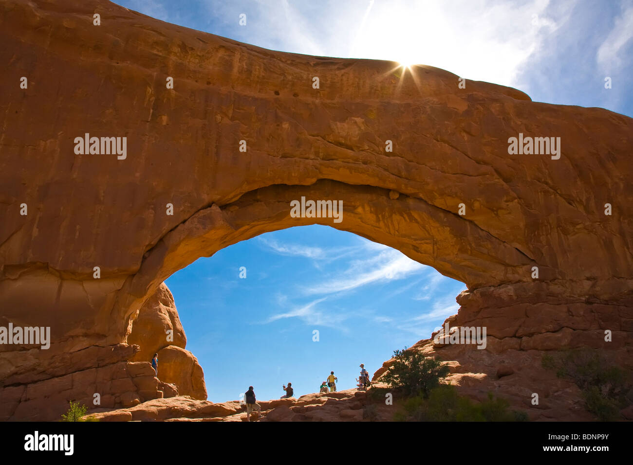 North Window Arch in The Windows section of Arches National Park, Moab ...
