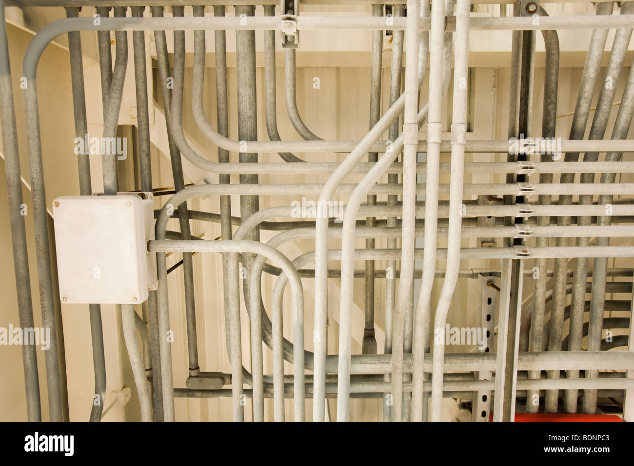 Electrical conduits in a water treatment plant Stock Photo - Alamy