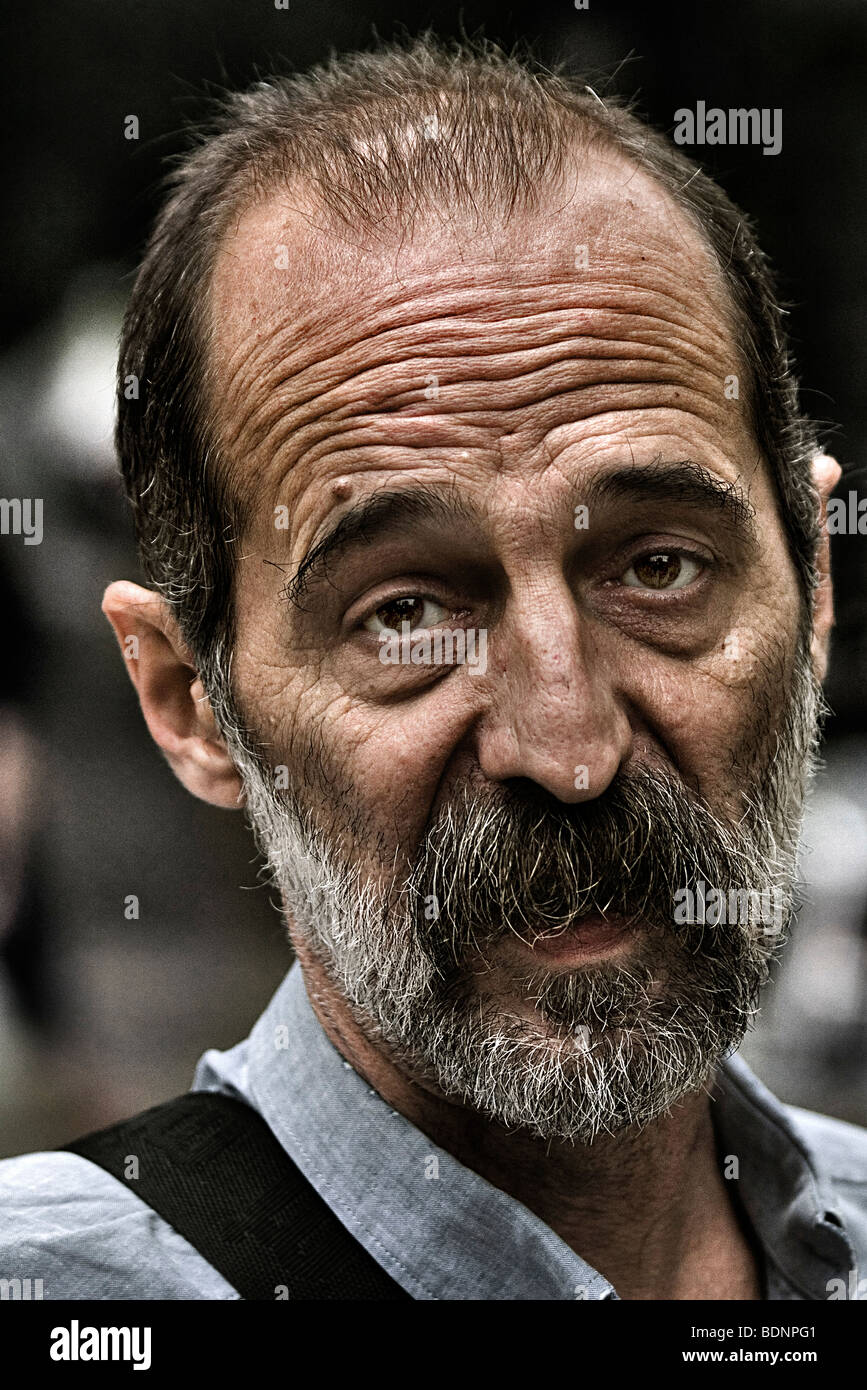 The face of an old man Stock Photo - Alamy