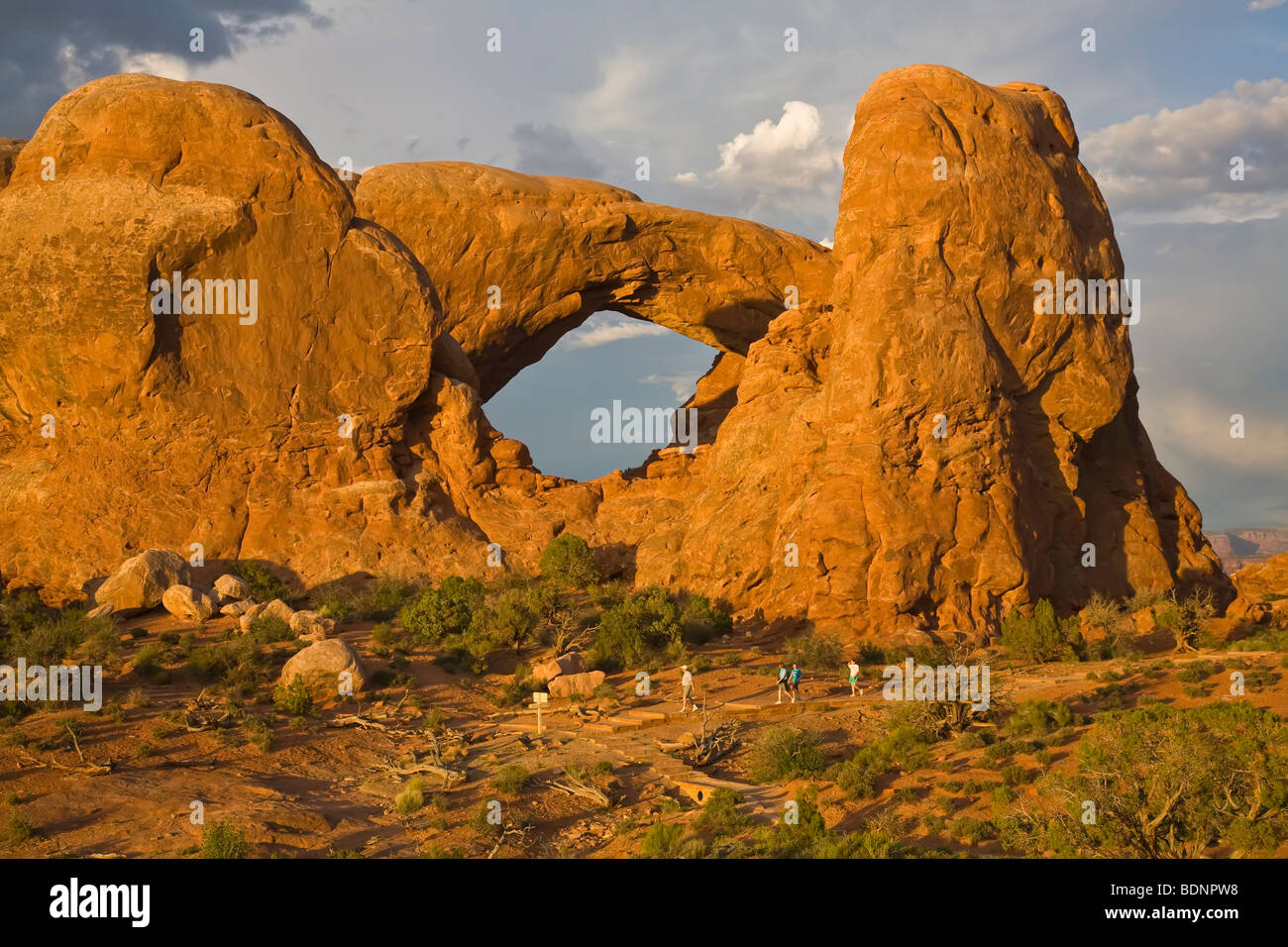 South Window Arch in the Windows Section of Arches National Park, Moab ...