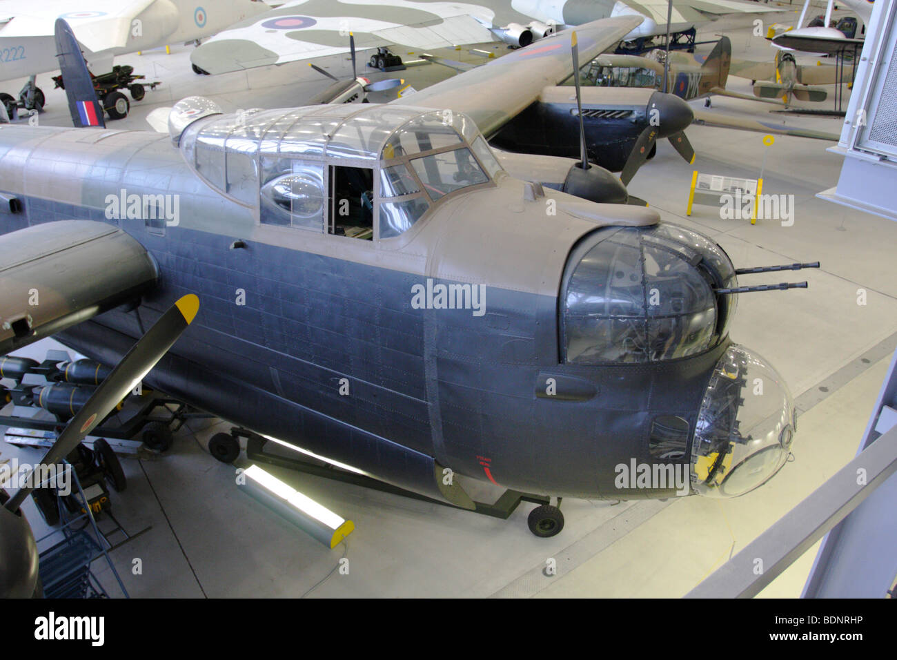 Lancaster bomber cockpit hi-res stock photography and images - Alamy