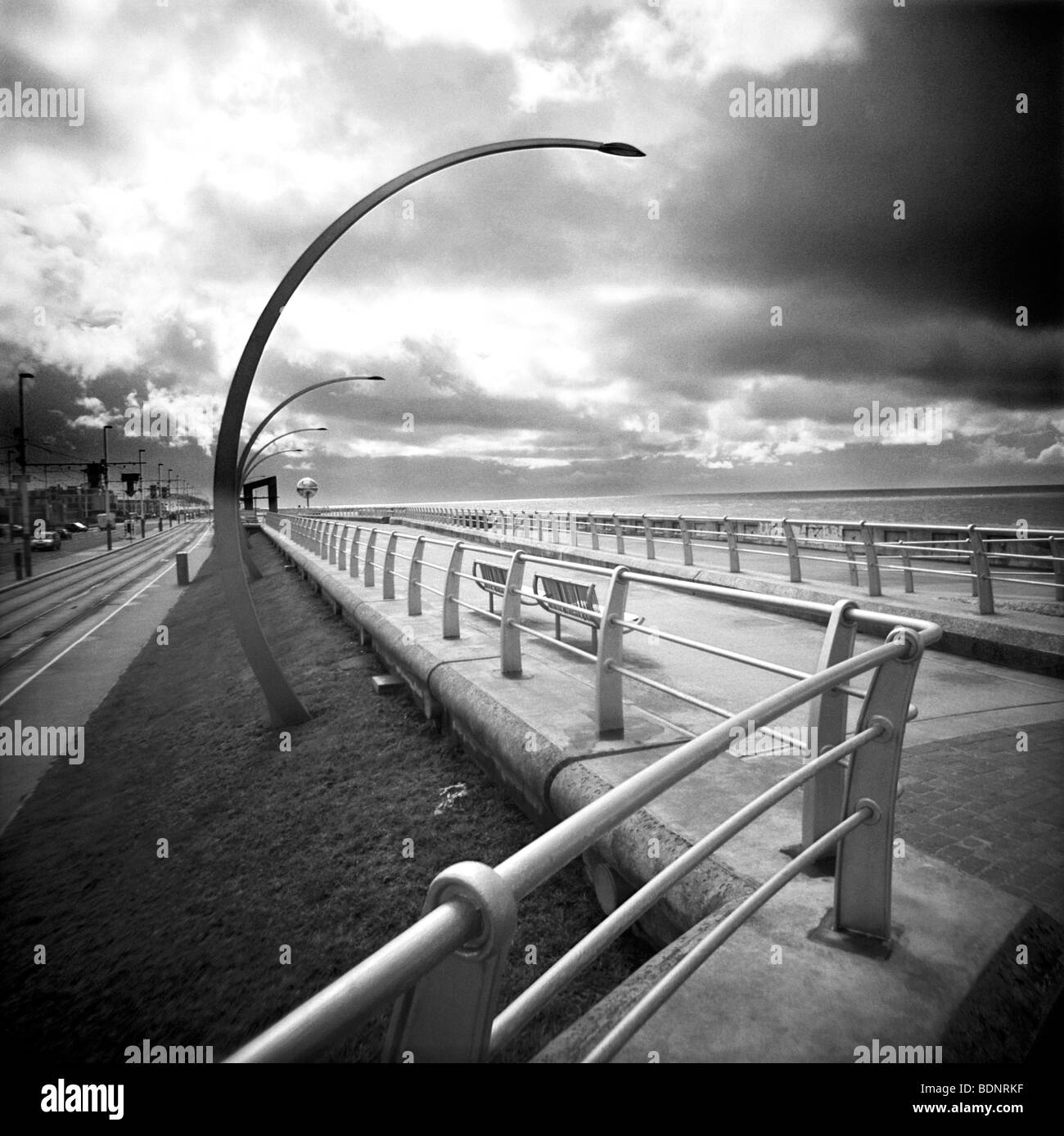 Empty promenade Black and White Stock Photos & Images - Alamy