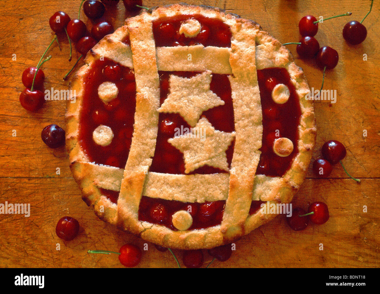 A cherry pie Stock Photo - Alamy