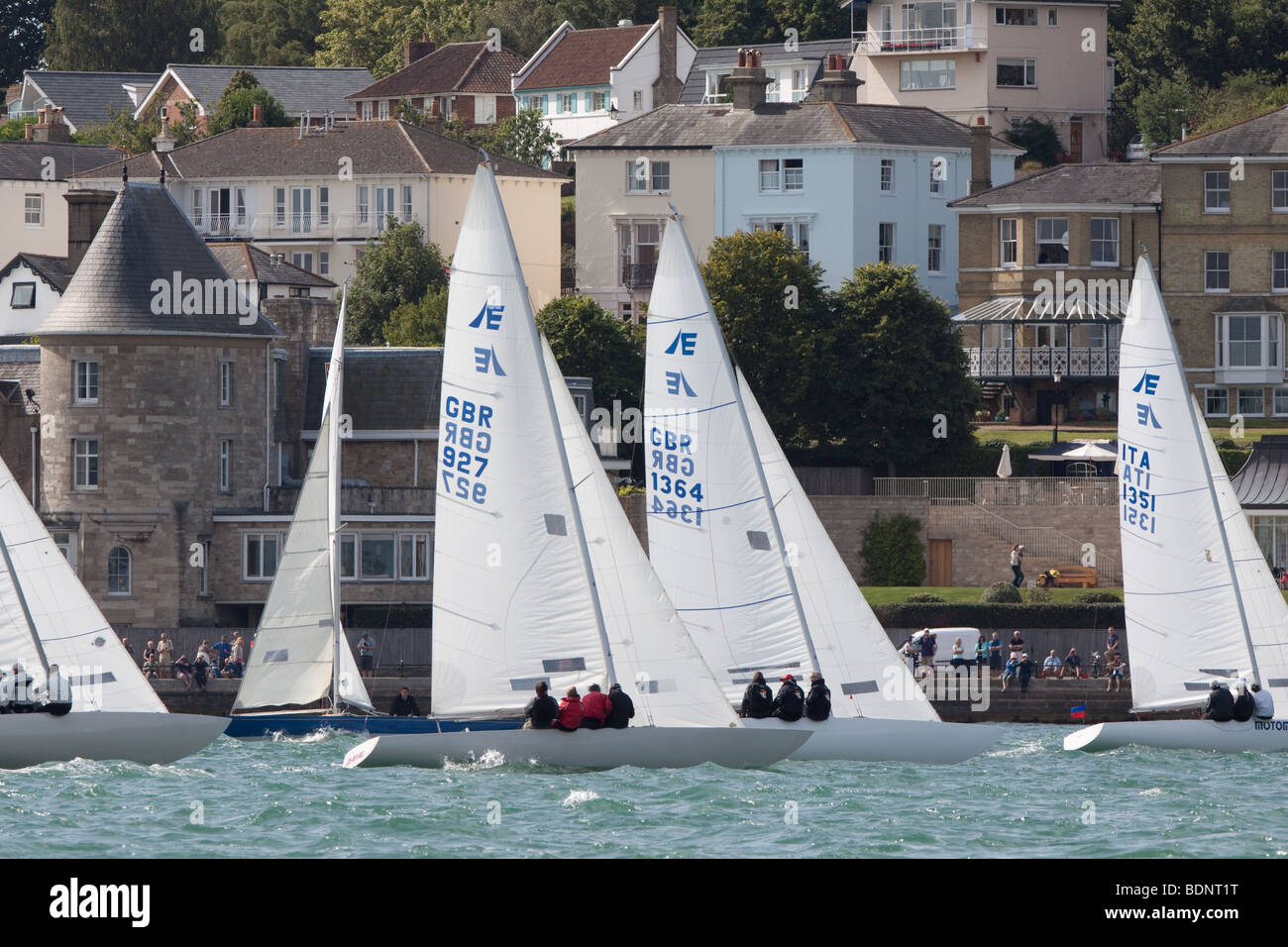 Cowes Week yacht racing Stock Photo - Alamy