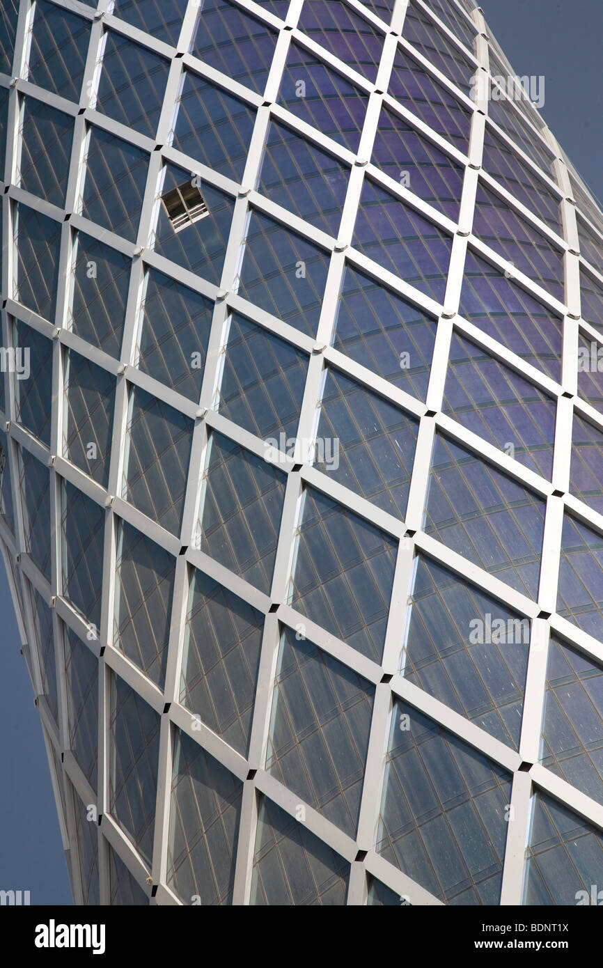 Doha building qatar high rise graphic high tech Stock Photo - Alamy