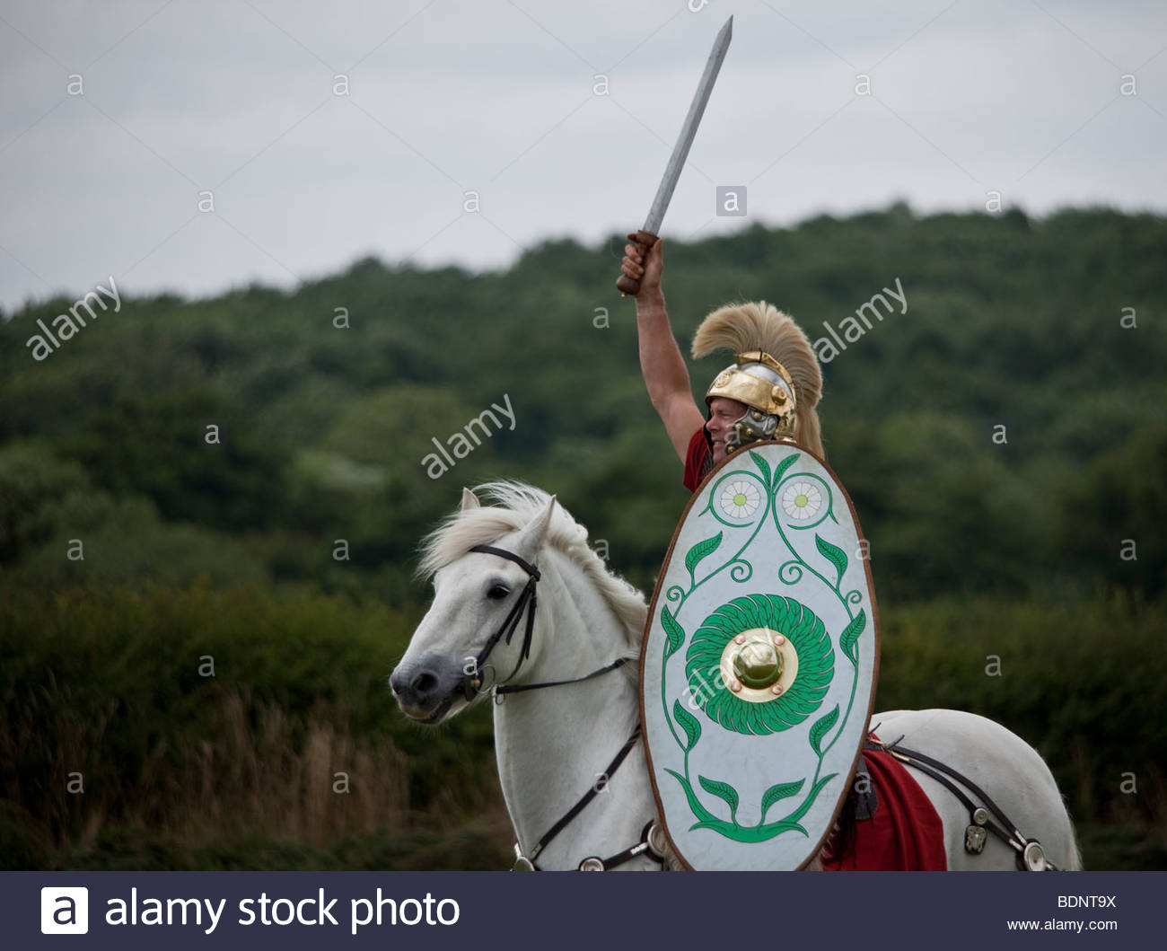 Roman Cavalry Sword Shield Stock Photos & Roman Cavalry Sword Shield ...