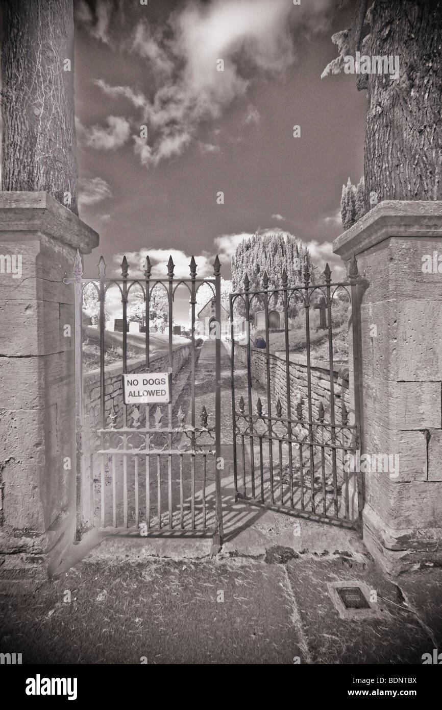 A graveyard entrance Stock Photo - Alamy