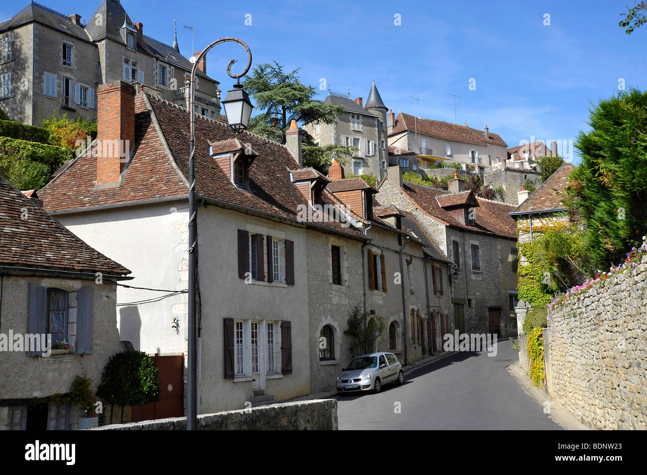 Beautiful medieval town of Angles sur l' Anglin, France Stock Photo - Alamy