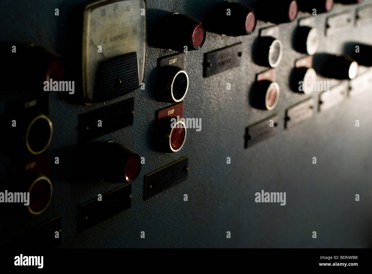 An old control board at Hudson Psychiatric Hospital Poughkeepsie Stock ...