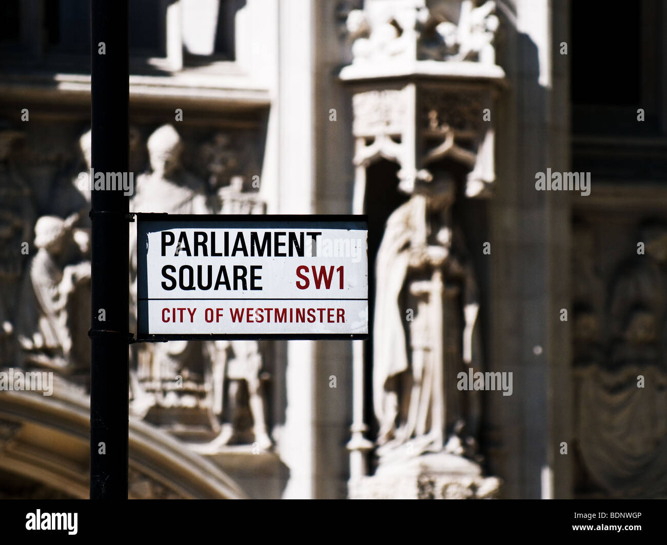 A street sign in Parliament Square in London. Photo by Gordon Scammell ...
